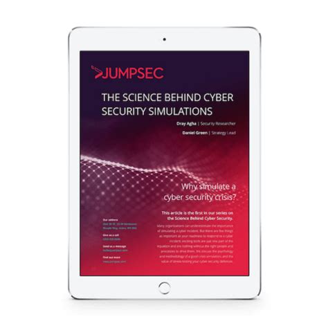 The Science Behind Cyber Security Simulations Jumpsec