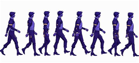 Walking Cycle Sprite Sheet Of A Parkurs Man By Ang Playground