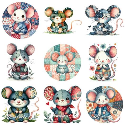 20 High Resolution Images Patchwork Mouse