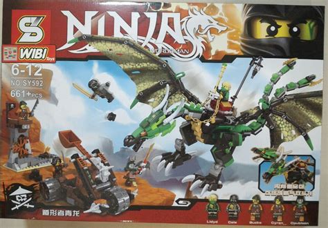 Mainan Lego Lego Kw Murah Banyak Macam Jakarta SY592 NINJA NINJAGO GREEN DRAGON
