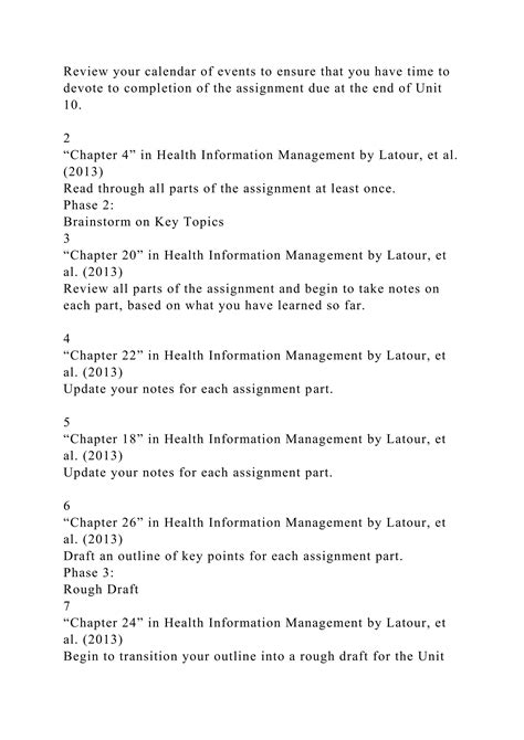 Assignment Guide For Thehi Unit Assignmenthospital Ut Docx