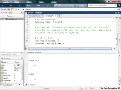 The Basics Of Using Built In Matlab Functions Youtube