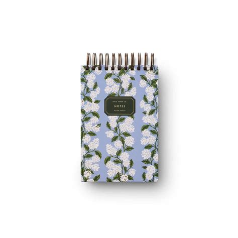 Hydrangea Desktop Spiral Notepad Typo Market
