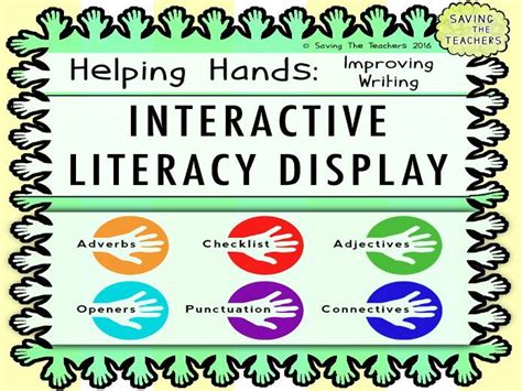 Interactive Literacy Display And Writing Help Cards Improving Writing Teaching Resources
