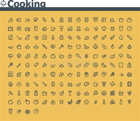 Plano Y Línea Iconos De La Cara Del Emoticon Fijados Ilustración Del