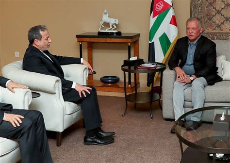 تصویری از دیدار عراقچی با پادشاه اردن تابناک Tabnak