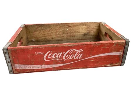 Lot Coca Cola Wooden Box 5” X 19”