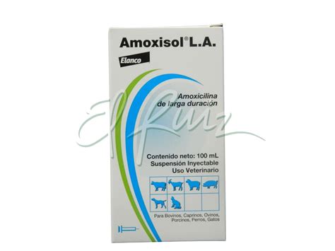 Amoxisol La 100ml Elanco Penicilina Acción Prolongada Croper
