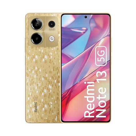Redmi Note 13 5g Mobile Phone Back Cover Case Golden Sand
