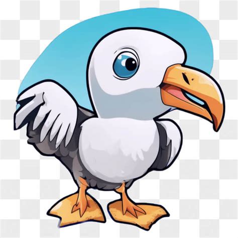 Download Happy And Playful Cartoon Seagull Cartoons Online Creative