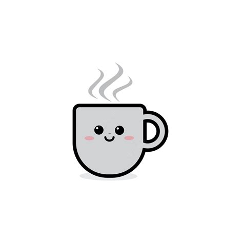 Premium Vector Hot Cup Cute Icon Design