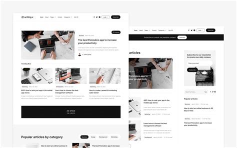 Blog Webflow Template Writing X Writing X Templates