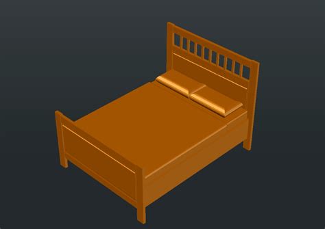 Cama De Casal Em Autocad Baixar Cad 146 52 Kb Bibliocad