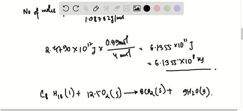 SOLVED Calculate The Mass Of Octane C8 H18 L That Must Be Burned In