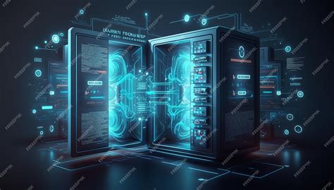 Premium Ai Image Computer Network Connection Digital Technologygenerative Ai