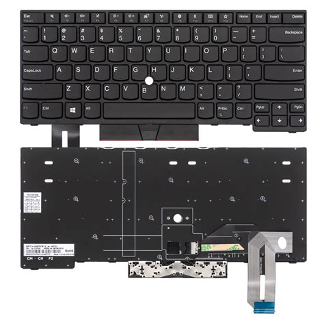 Laptop Keyboard For Lenovo Thinkpad E480 E485 E490 E495 T480s T490 T495
