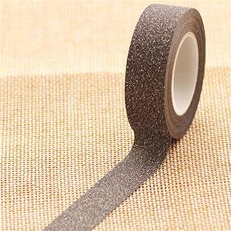 플래시 와시 스티커 종이 테이프 라벨 Diy 장식 테이프 길이 10m 검정