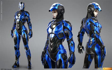 女版钢铁侠 Cg模型 微元素