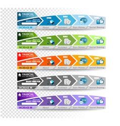 Web Design Template Elements Royalty Free Vector Image