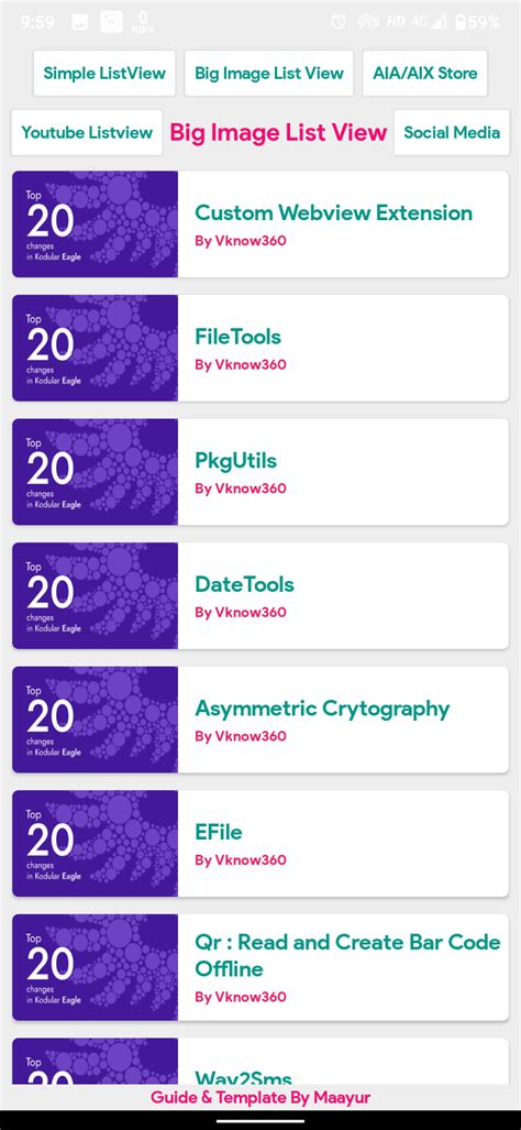 5 Different Listviews Using Dynamic Component Extension Guide Resources Kodular Community