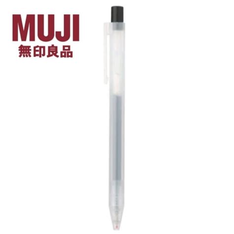 100 Original Ready Stock Muji Smooth Gel Ink Ballpoint Pen Knock