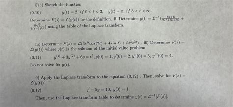 Solved I Sketch The Function Y T If Chegg Com