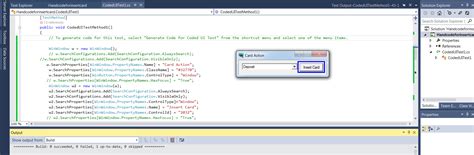 Coded Ui Is Identifying The Control But Not Performing Any Action
