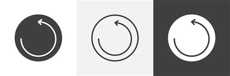 Undo Vector Icons Collection Graphic Designs For Ui Designs Stock Undo Vector Icons Collection Graphic Designs For Ui Designs Stock