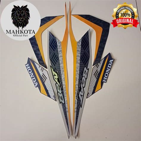 Jual Original Asli Striping Stiker Polet List Motor Honda Beat Fi Iss Deluxe List Motor