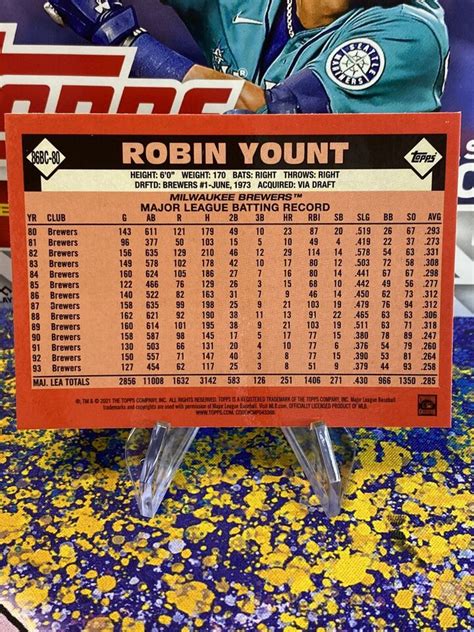 2021 Topps Chrome 1986 Robin Yount Mojo Refractor 86bc 80 Brewers Ebay