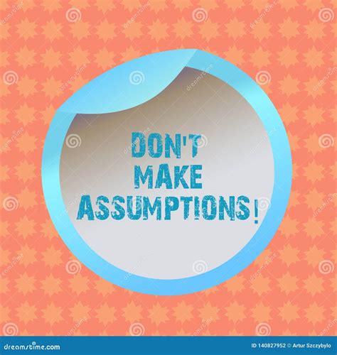 Assumptions Business Conceptual Colorful 3d Rendered Words Background