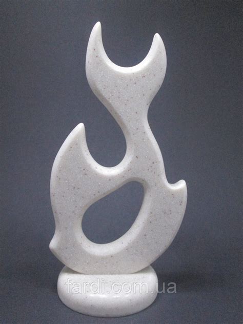 Фигурка Статуэтка Золотая Рыбка ручная Работа Искусственный Камень — Купить Недорого на