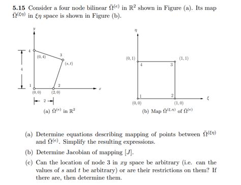 5 15 consider a four node bilinear Ωˉ e in r2 shown