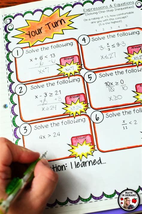 6th Grade Math Interactive Notebook With Guided Notes And Examples