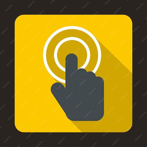 premium vector pointer computer mouse icon in flat style with long