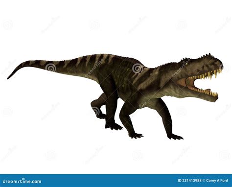 Prestosuchus Reptile Walking Stock Illustration Illustration Of