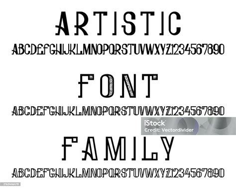예술적 글꼴 모음 세 가지 유사한 복고풍 스타일의 알파벳과 숫자 모노그램에 대한 스톡 벡터 아트 및 기타 이미지 모노그램 복고풍 아르데코 Istock