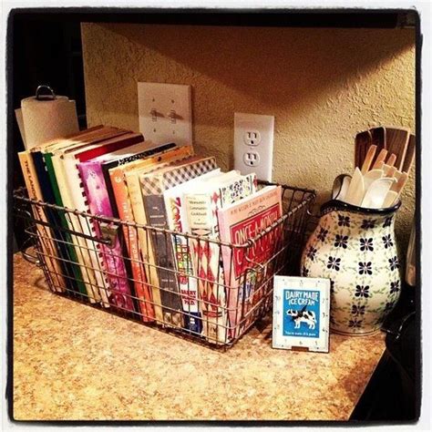 cookbook storage would be super cute on our rolly cart cookbook