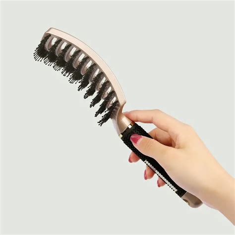 もつれほぐしブラシ 結び目を取り除きます 猪毛ヘアブラシ 髪を に健康にします 通気孔付きもつれほぐしブラシ 女性 Temu Japan