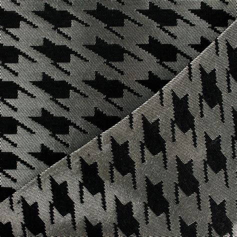 Tissu Jacquard D Ameublement Tissu Jacquard Pied De Coq Argent MPM