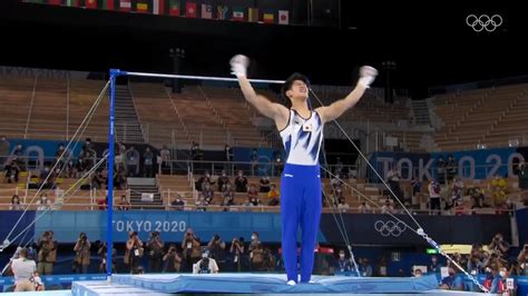 オリンピック On Twitter オリンピックを振り返ろう／ 最後の鉄棒で大逆転金メダル🥇 体操 男子個人総合🤸 橋本大輝選手🇯🇵