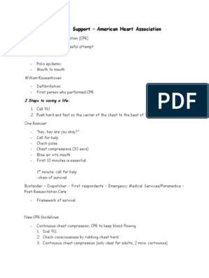 ACLS Cheat Sheet PDF Cardiopulmonary Resuscitation Medical Treatments In 2023
