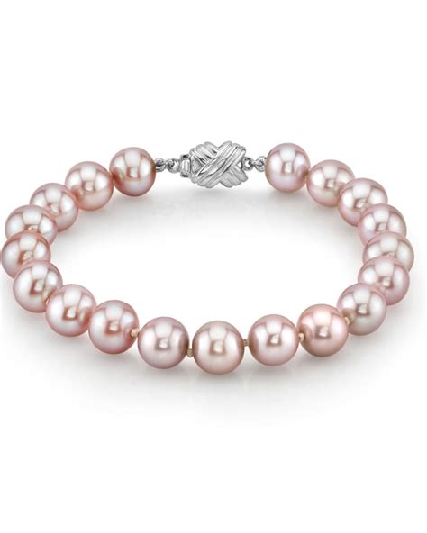 80 85mm Pink Freshwater Pearl Bracelet Aaa Quality