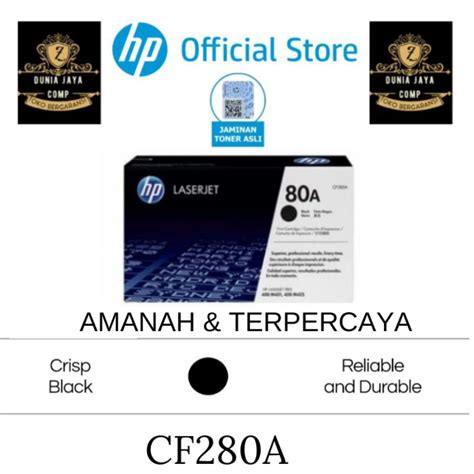 Jual Toner Hp Laserjet 80a Original Black Cf280a Shopee Indonesia