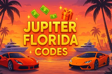 Jupiter Florida Codes September 2025 150 New Active Codes