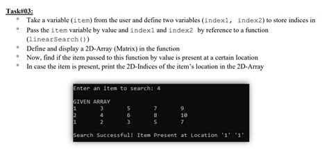Solved O Task Take A Variable Item From The User And Chegg