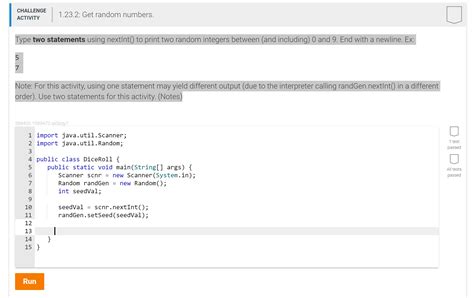 Solved Type Two Statements Using Nextint To Print Two Random