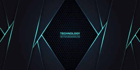 짙은 회색과 청록색 육각형 카본 섬유 배경과 녹색 발광 선과 하이라이트 기술 스포츠 미래지향적 현대 럭셔리 추상적 배경 어두운 벌집 텍스처 그리드 0명에 대한 스톡 벡터