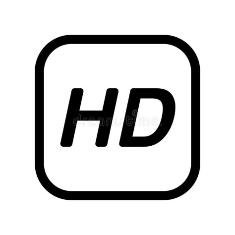Screen Resolution Icon Set Monitor Size Symbol Stock Illustration