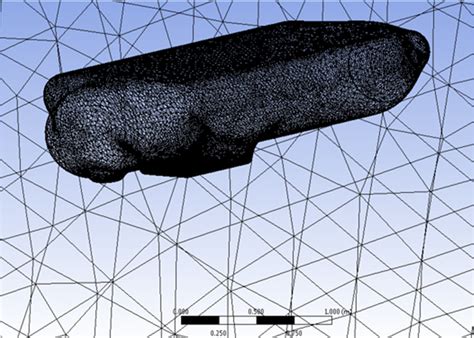 One Of The ANSYS Generated Grids For The Hydrodynamic Skin Download Scientific Diagram